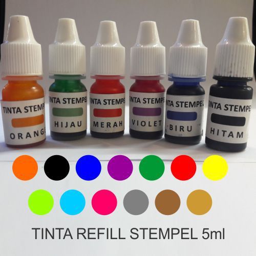 Jual tinta stempel warna | Tinta stampel costum warna | Shopee Indonesia