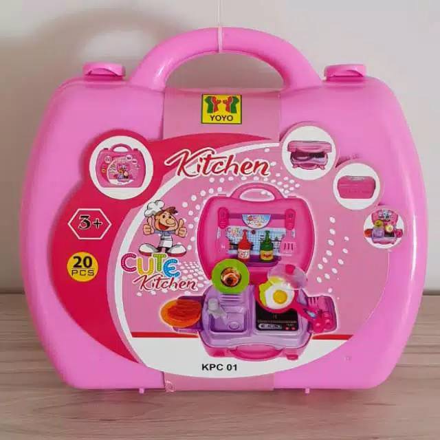 Jual Mainan Koper Kitchen Set / masak masakan Isi 20 Pcs ( KPC01 ...