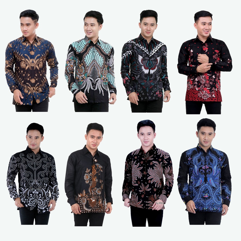 Jual Kemeja Batik Pria lengan panjang terlaris terbaru Baju Batik Pria ...