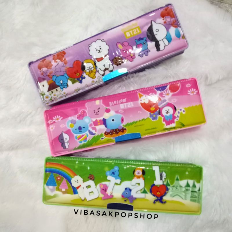 Jual Pencil Case Magnet BT21 Kotak Pensil KPOP BTS BT21 | Shopee Indonesia