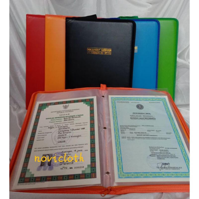 Jual [ BISA COD ] isi 60 lembar dokumen keeper/Map dokumen/Map ...