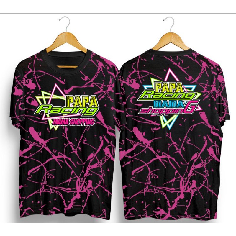 Jual Baju Kaos Racing Motor Drag Papa Racing Mama Shoping | Shopee ...