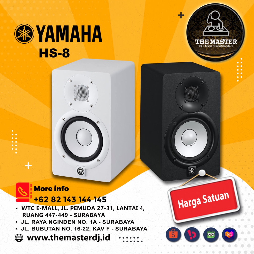 Jual [Ready Stock] Yamaha HS8 | HS 8 | HS-8 Powered Studio Monitor ...