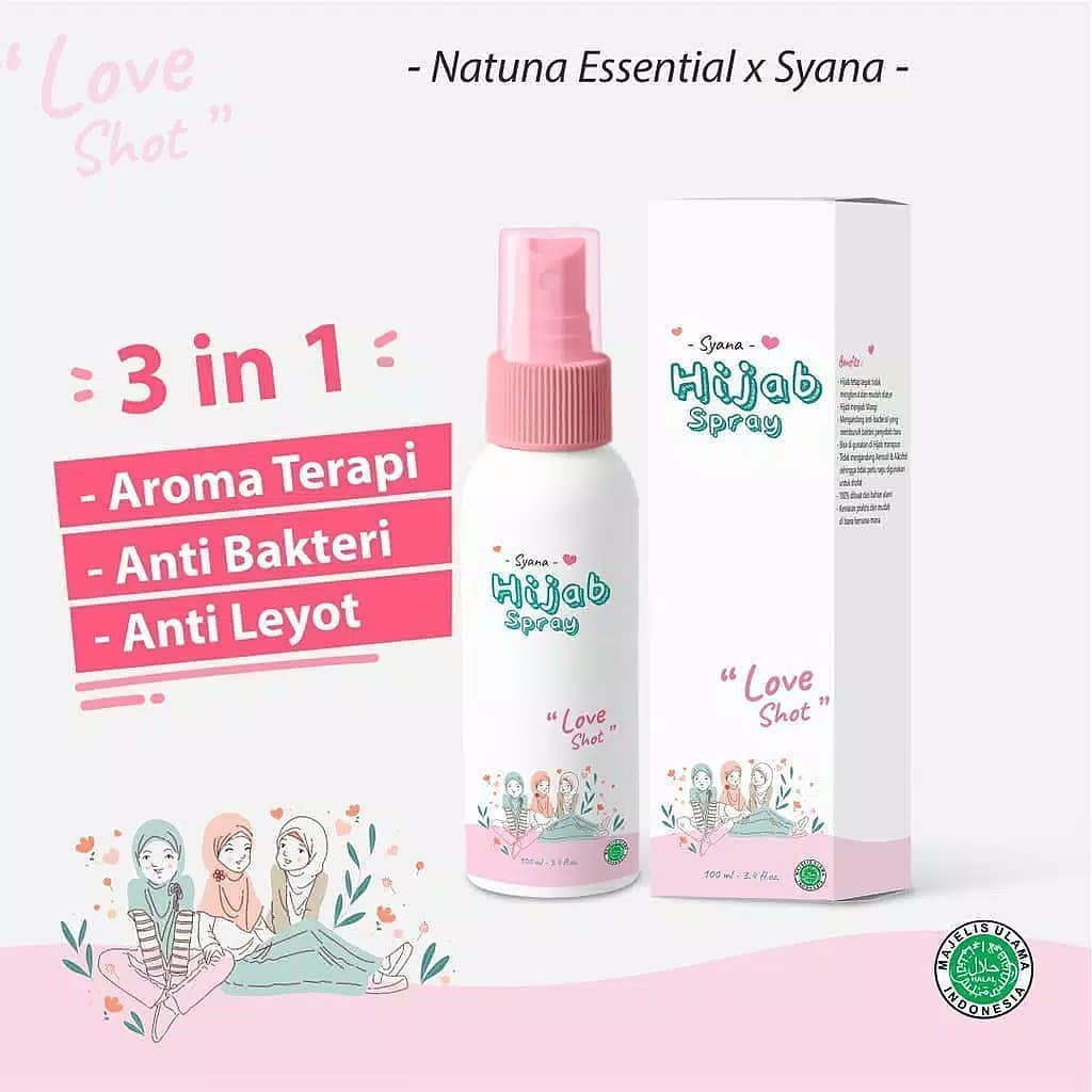 Jual Ready stock syana hijab spray anti leyot segi 4 bella square paris ...