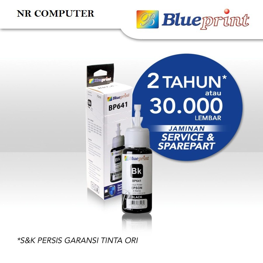 Jual Tinta Printer Epson 664 BP641 Black BLUEPRINT Refill For Printer Epson | Shopee Indonesia