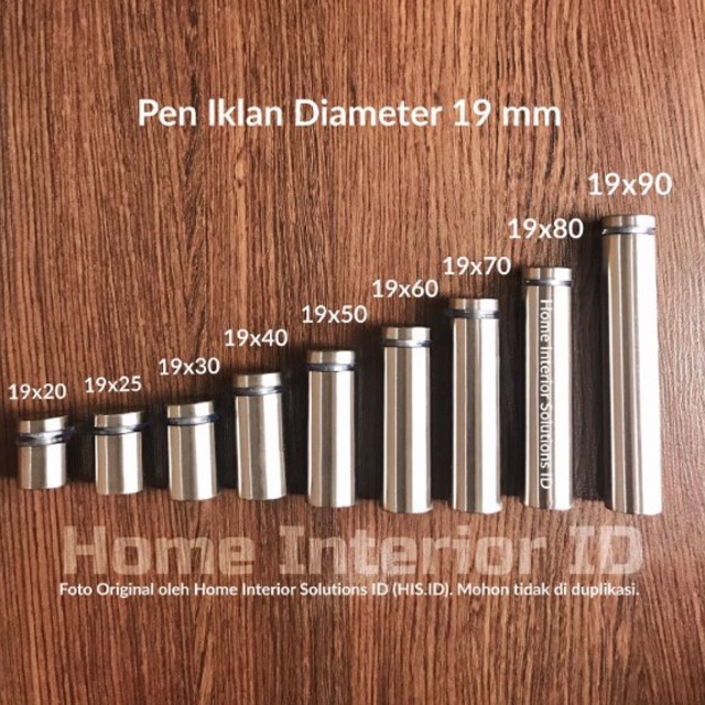 Jual Pen Iklan 19 x 20 mm Stainless Steel | Shopee Indonesia