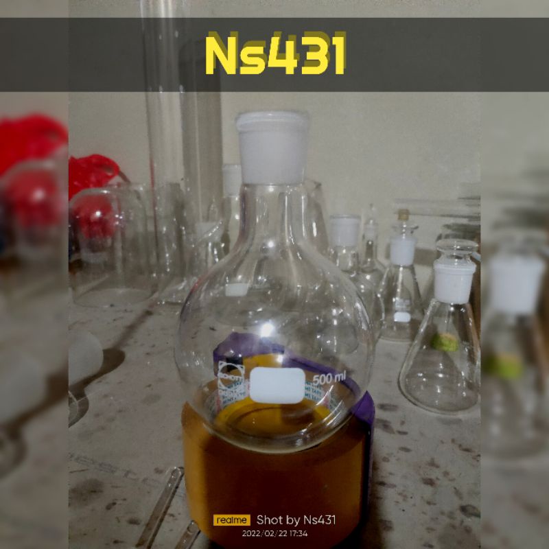 Jual boiling flask 500 ml duran / labu alas 500ml duran | Shopee Indonesia