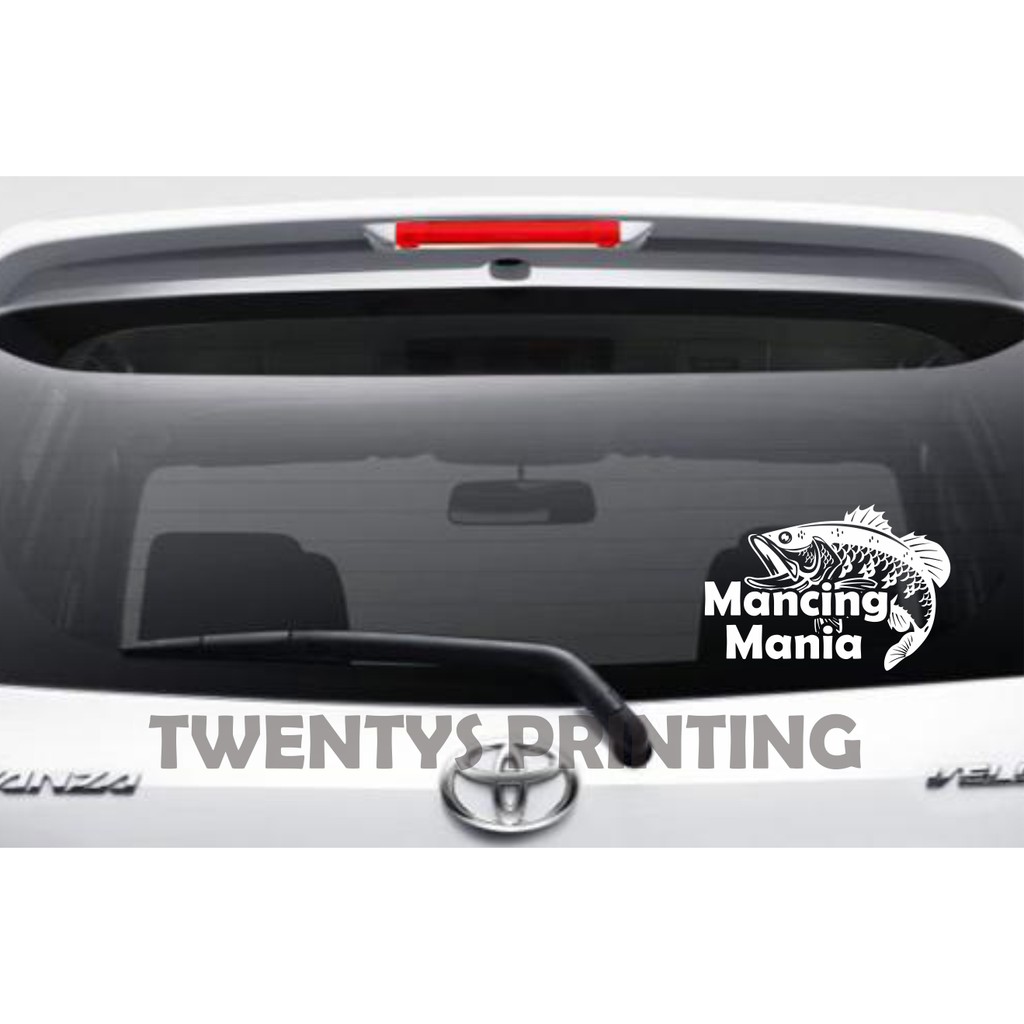 Jual STIKER MANCING MANIA STIKER KACA MOBIL CUTTING STICKER | Shopee ...