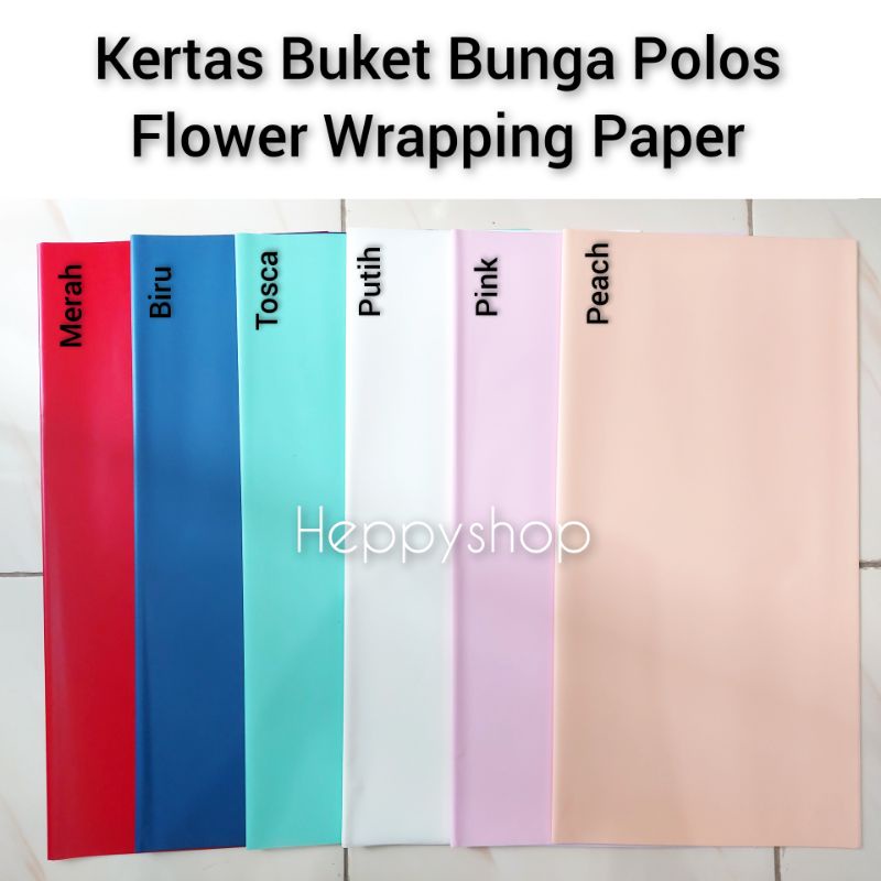 Jual Kertas Buket Bunga Polos Flower Cellophane Paper | Shopee Indonesia