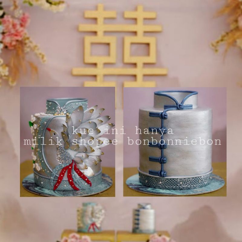 Jual SANGJIT DUMMY CAKE / kue sangjit / wedding cake / cake wedding ...
