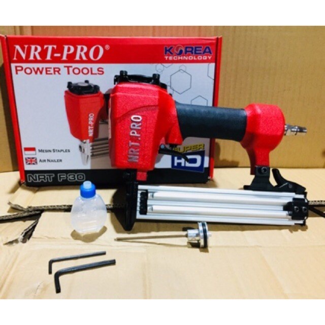 Jual NRT-PRO F30 HD Air Nailer Gun Paku Tembak Lurus Staples Angin Mesin | Shopee Indonesia