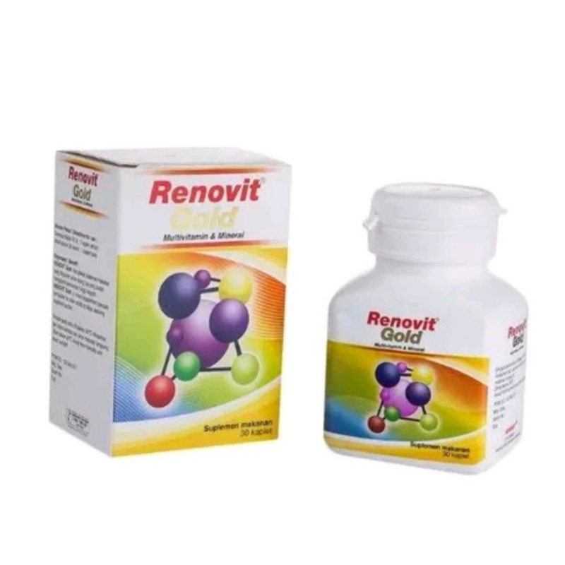 Jual Renovit gold 30 tablet multivitamin exp 2027 | Shopee Indonesia