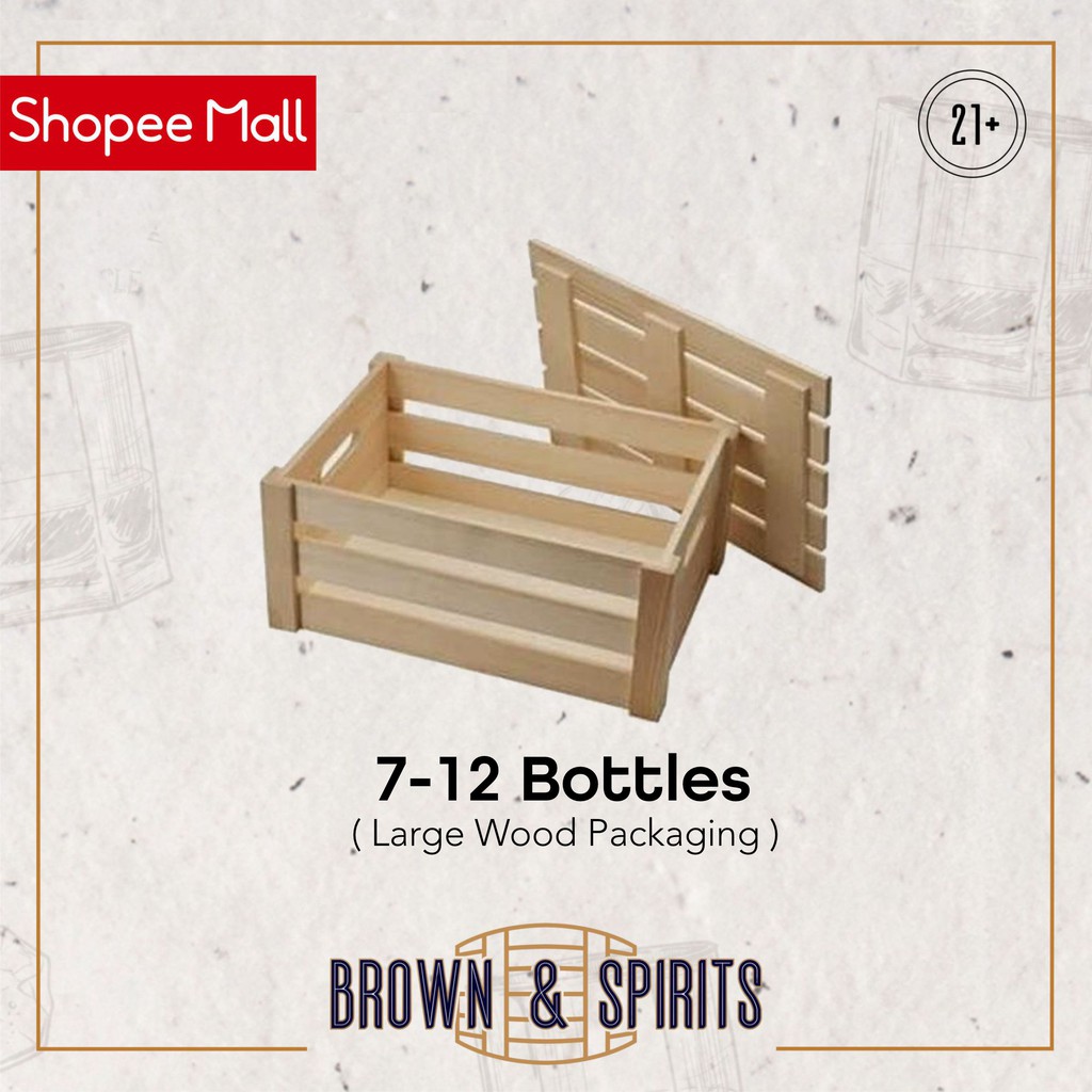Jual Large Wood Packaging/Packing Kayu Large 7-12 Bottles | Shopee ...