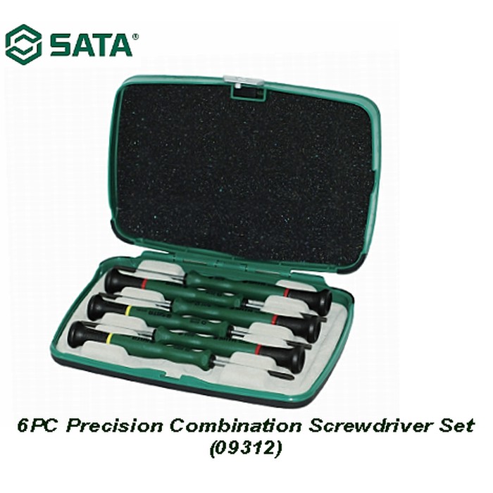 Jual SATA 09312 Obeng Mikro Kecil 6 pcs Precision Screwdriver Set ...