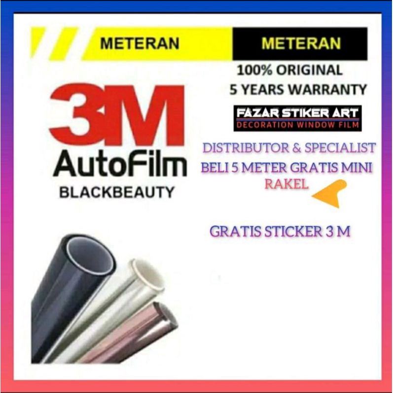 Jual Kaca Film 3M Auto Black Beauty Stiker Kaca Film 3M Mobil Kaca Film 3M Kantor Kaca Film 3M ...