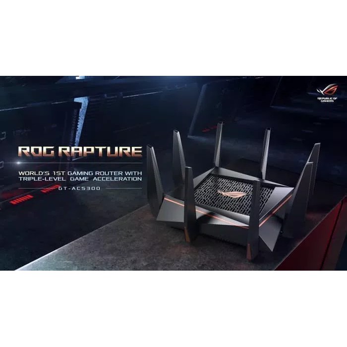 Jual ASUS ROG Rapture GT-AC5300 Tri-Band Gigabit WiFi Gaming Router ...