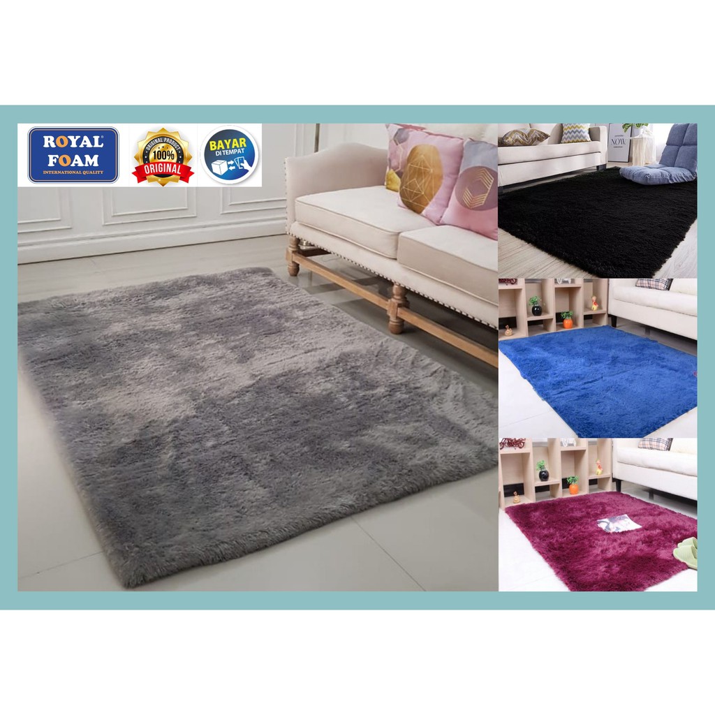 Jual KARPET BULU LEMBUT 200x150x3cm ANTI SLIP SUPER TERMURAH | Shopee ...