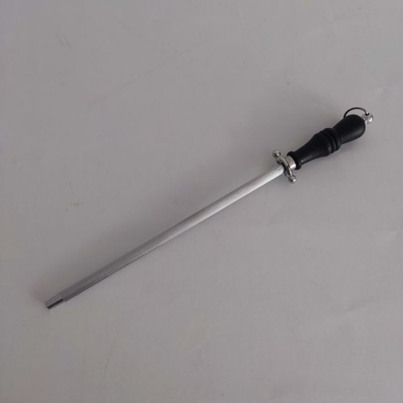 Jual Alat Pengasah Pisau Knife Sharpening Steel Stik Baja 12 Inch ...