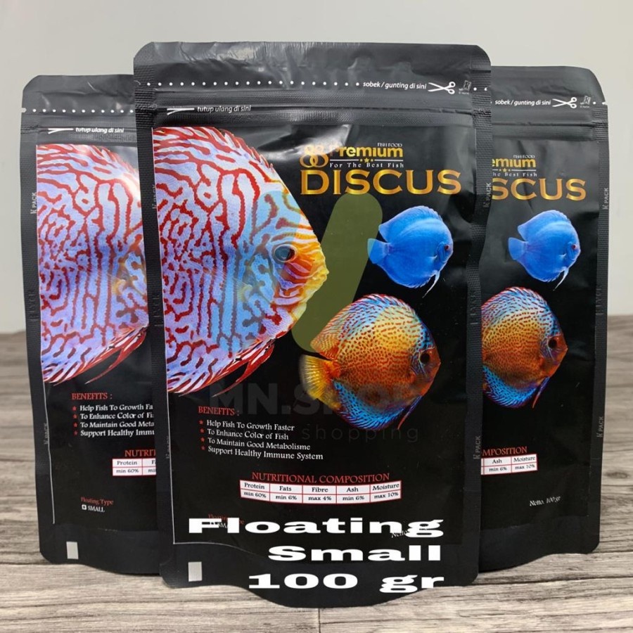 Jual Pelet Ikan Discus Premium 88 / Fish Food 100 GR Pakan Ikan Discus ...