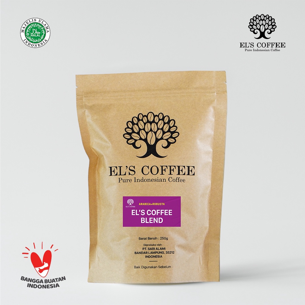 Jual Kopi Blend Arabika dan Robusta El's Coffee El's Blend 250GR ...
