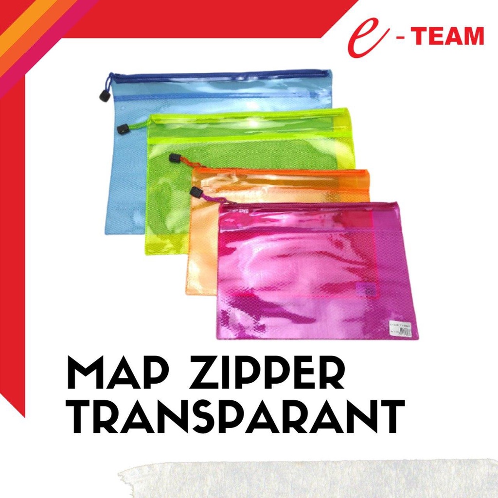 Jual ETEAM MAP ZIPPER / MAP DATA/ MAP SLETING / MAP DOKUMEN TRANSPARANT ...