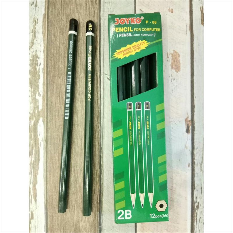 Jual Pensil 2B Joyko P-88 Hijau (12 Pcs) | Shopee Indonesia