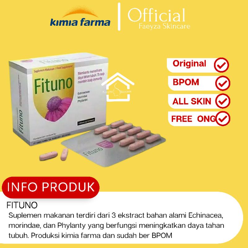 Jual Fituno Multivitamin Daya tahan tubuh Kimia farma untuk cegah ...