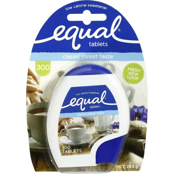 Jual EQUAL Classic Sweet Taste 300 Tablets 25-5gr Pengganti Gula (isi ...