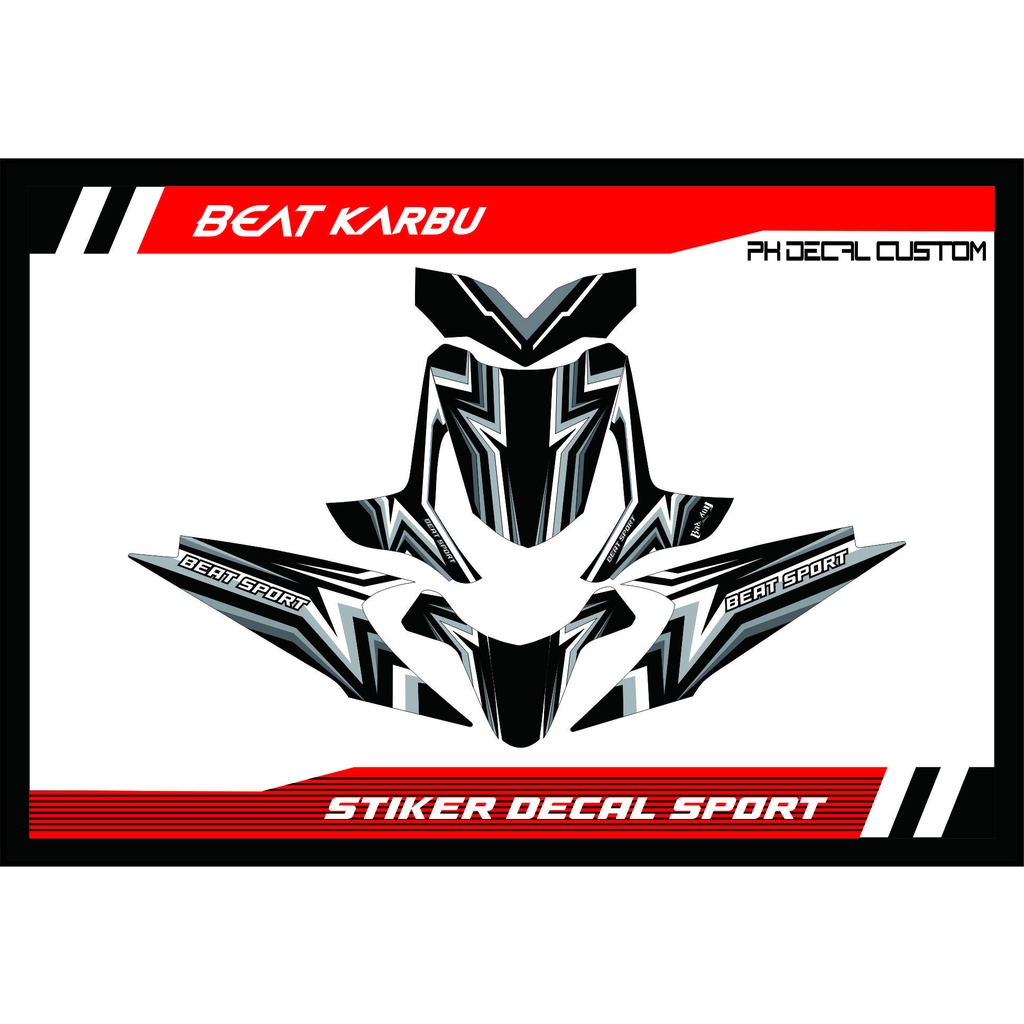 Jual STICKER / STRIPING DECAL DIGITAL PRINT CUSTOM BEAT KARBU BISA ...