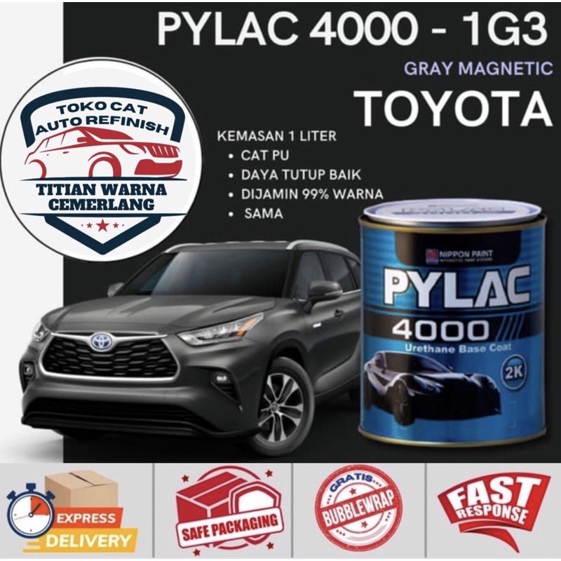 Jual nippon paint cat PU / Polyuretane PYLAC 4000 - 1G3 - GRAY MAGNETIC ...