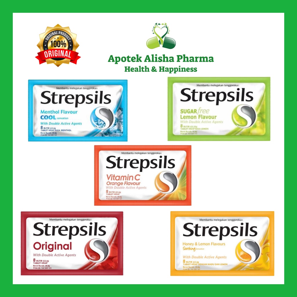 Jual Strepsils Permen (Pack 8pcs) - Strepsil Pelega Tenggorokan Rasa ...