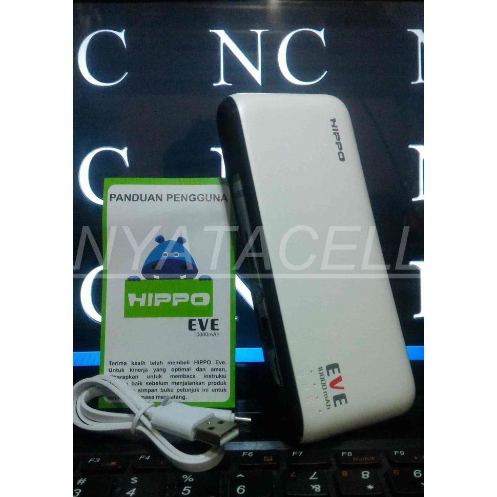 Jual Baru Powerbank Hippo Eve 10000Mah Simpe Pack /Power Bank Original ...
