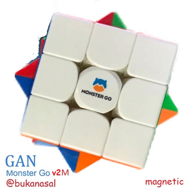 Jual Rubik Gan Monster Go MG3 Magnetic 3x3x3 M Stickerless 3x3 M MG3x3 ...