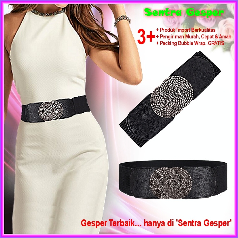 Jual Belt Gesper Lebar Sabuk Ikat Pinggang Wanita Fashion Korea Obi ...