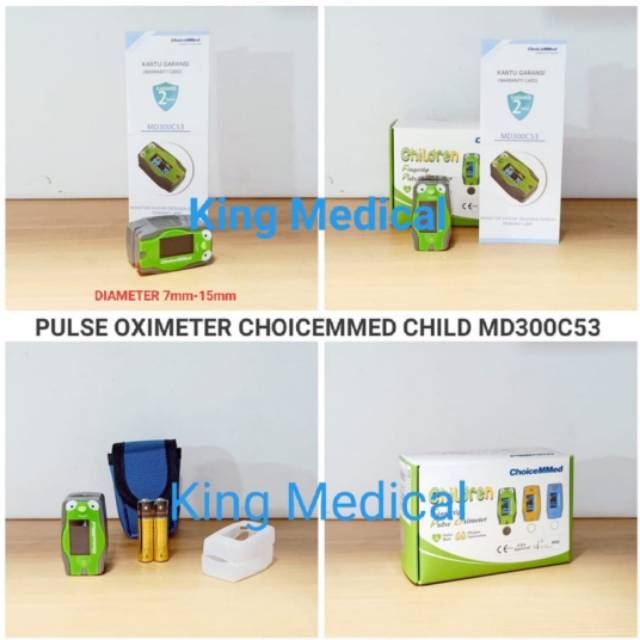 Jual Pulse Oximeter Child/Anak Choicemmed MD300C53 Saturisasi Oksigen ...