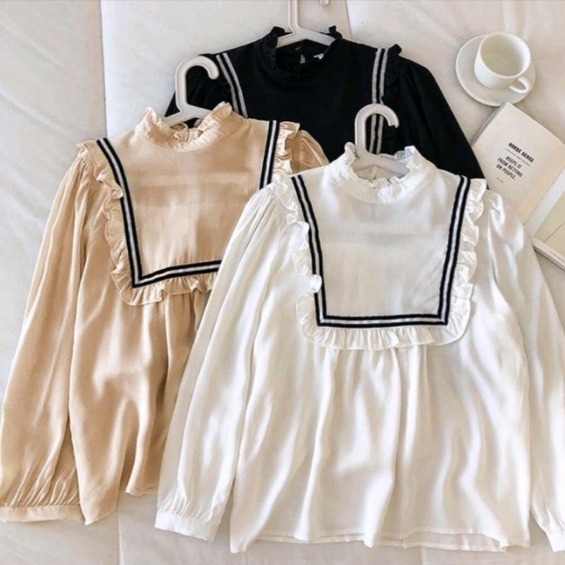 Jual BSC_Boni Top Atasan Korean Style | Blouse Wanita Muslim Terlaris ...