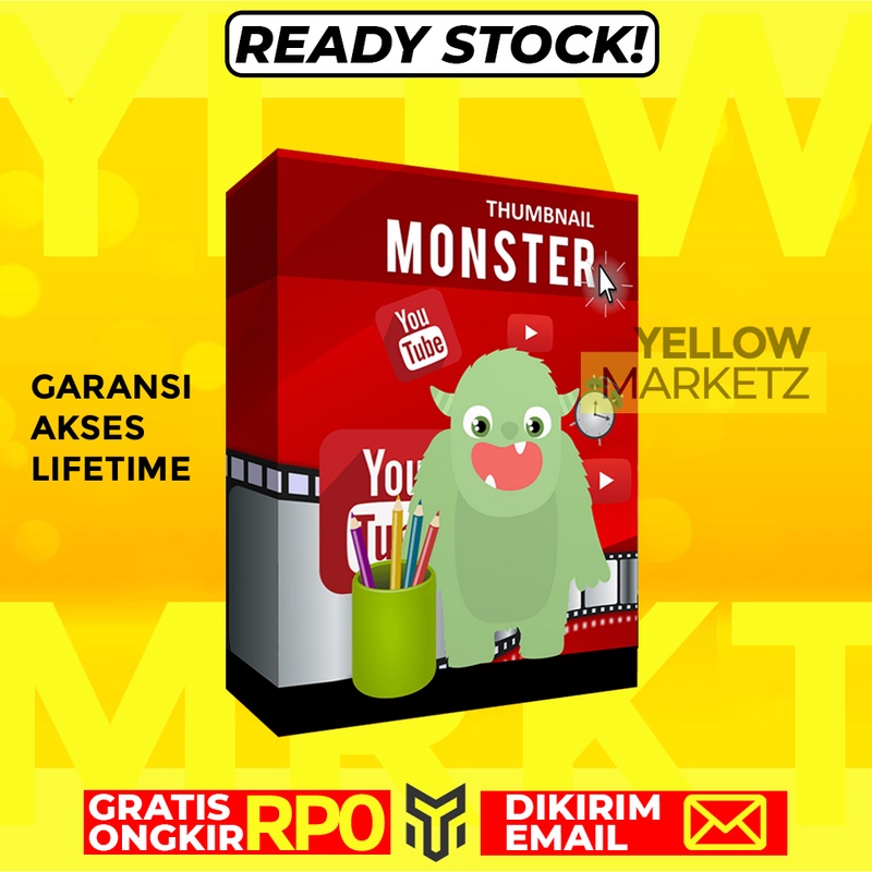 Jual THUMBNAIL MONSTER Youtuber Pack Desain | Shopee Indonesia