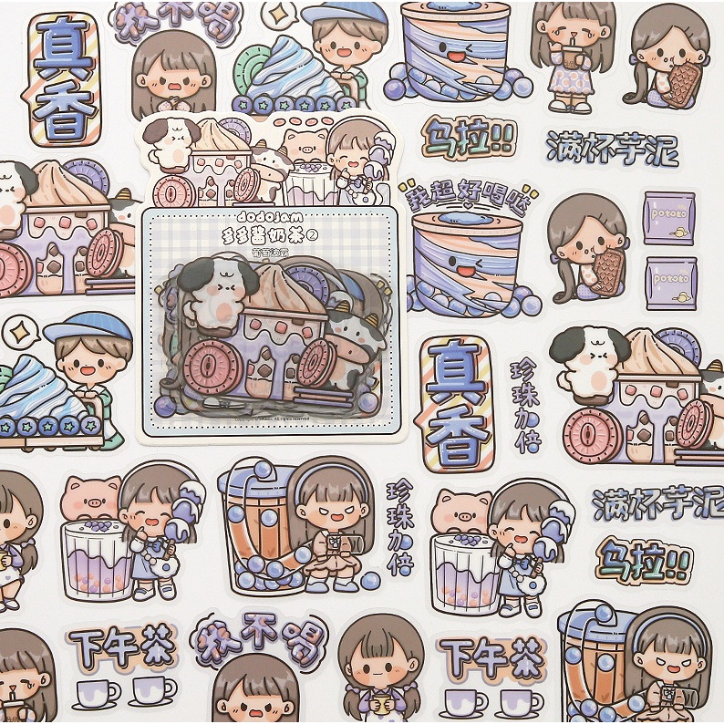 Jual Stiker Pack Aesthetic Style Drink Karakter Dodojam Isi 30 Pcs ...