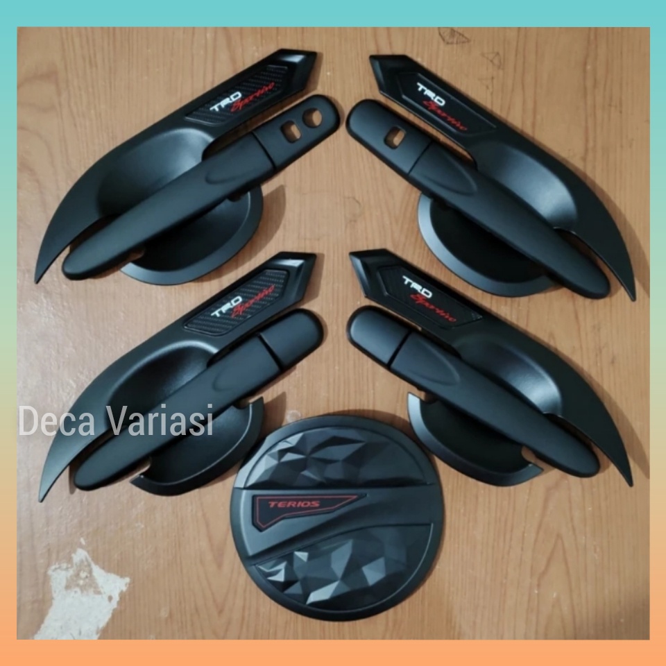 Jual Paket Outer Door Cover Handle Pegangan Pintu Tank Cover All New Terios 2018 - 2022 Hitam ...