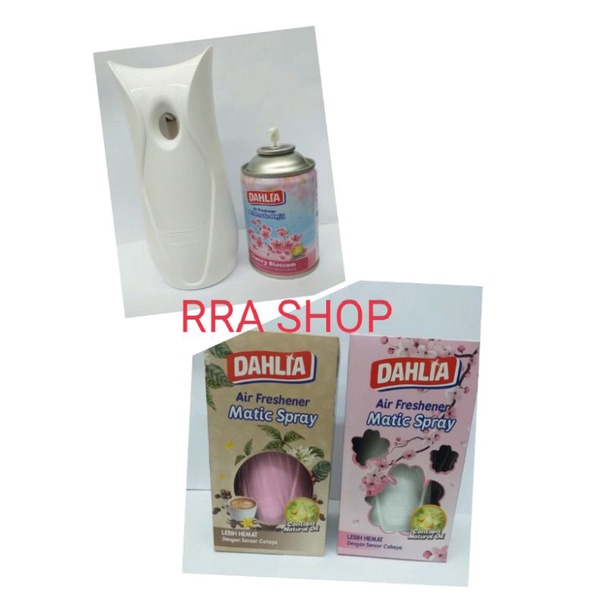 Jual Dahlia air freshener matic spray gratis refil F-608 | Shopee Indonesia