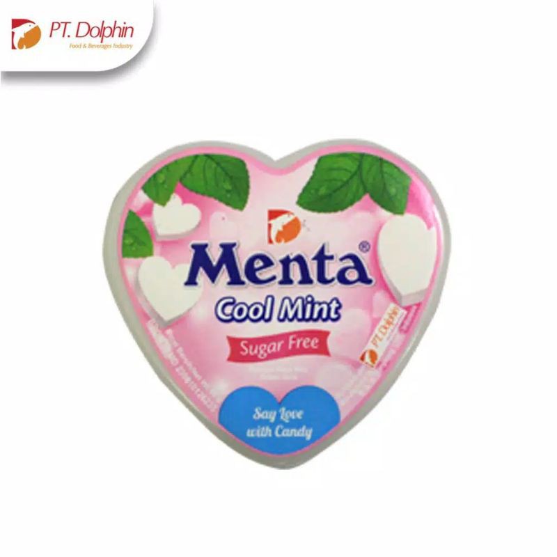 Jual menta cool mint permen menta sugar free 10 gram hati | Shopee ...