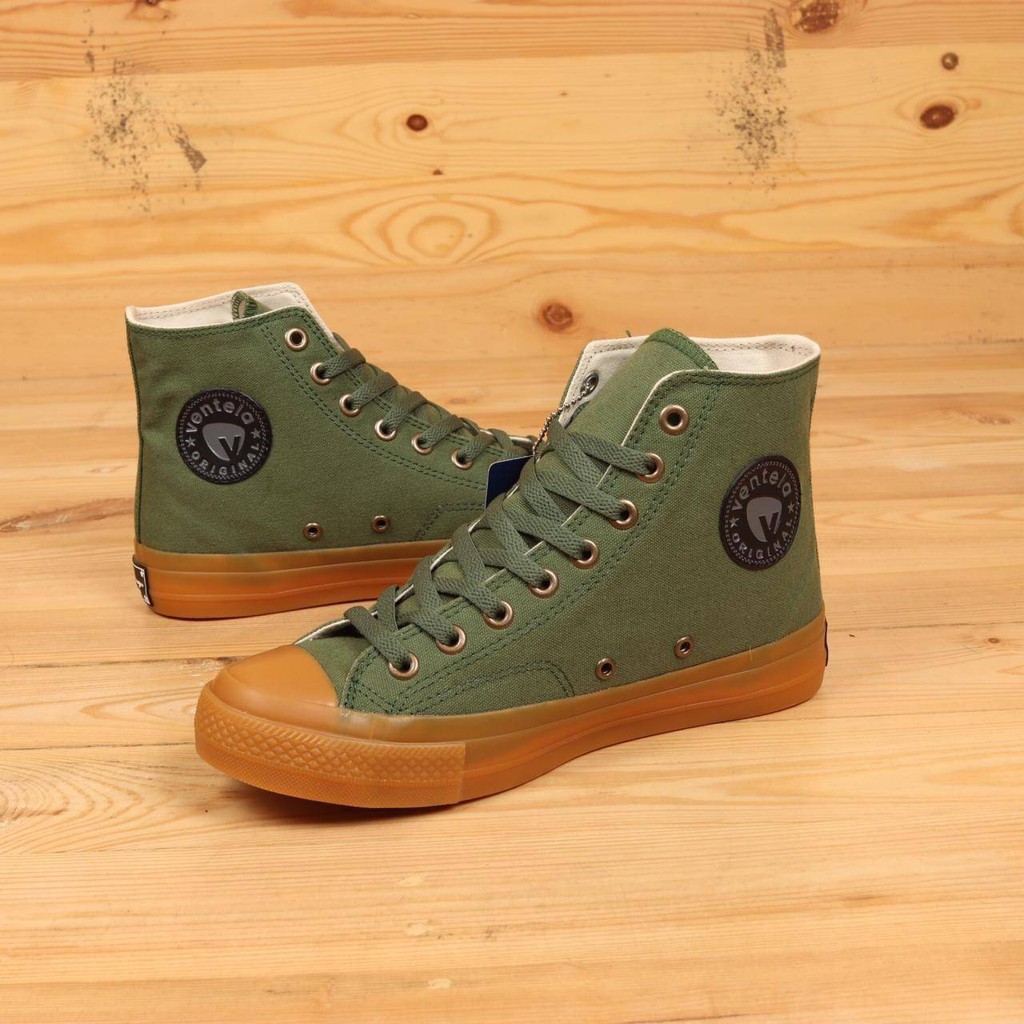 Jual Sepatu Sneakers Pria Dan Wanita Murah Ventela Gum High BTS Army ...