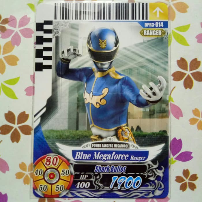 Jual power ranger card battle normal ranger blue megaforce v3 | Shopee ...
