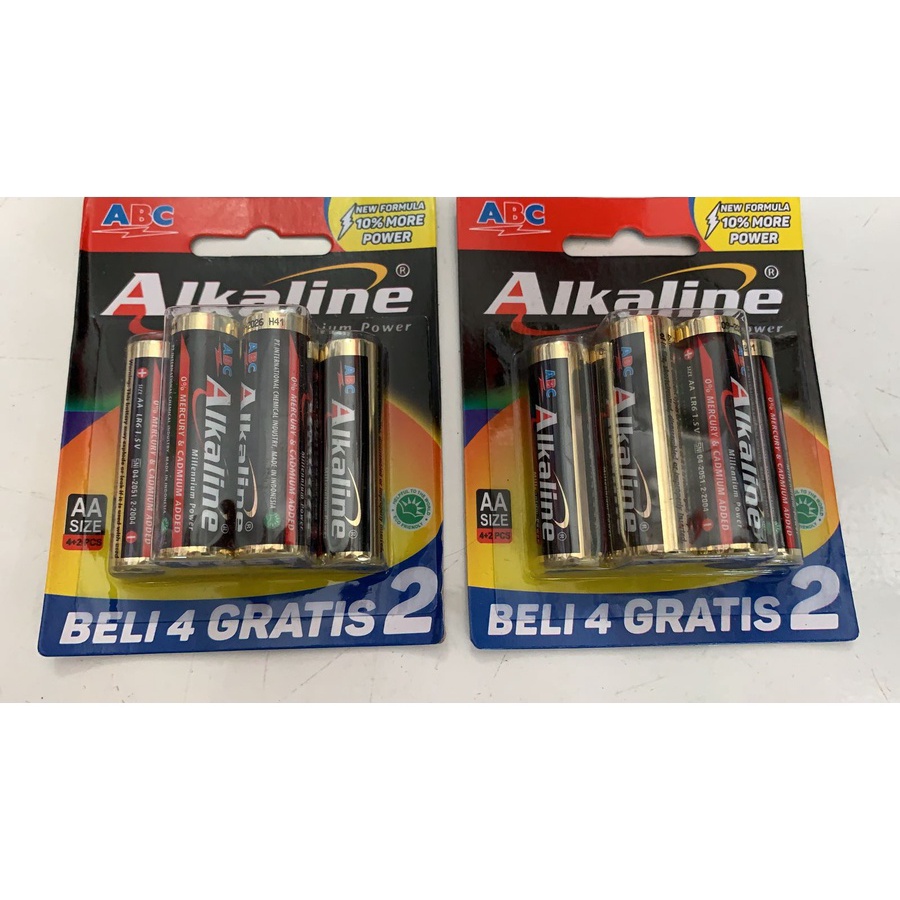 Jual BATTERY ALKALINE AA ISI 6 / BATRE ALKALINE | Shopee Indonesia