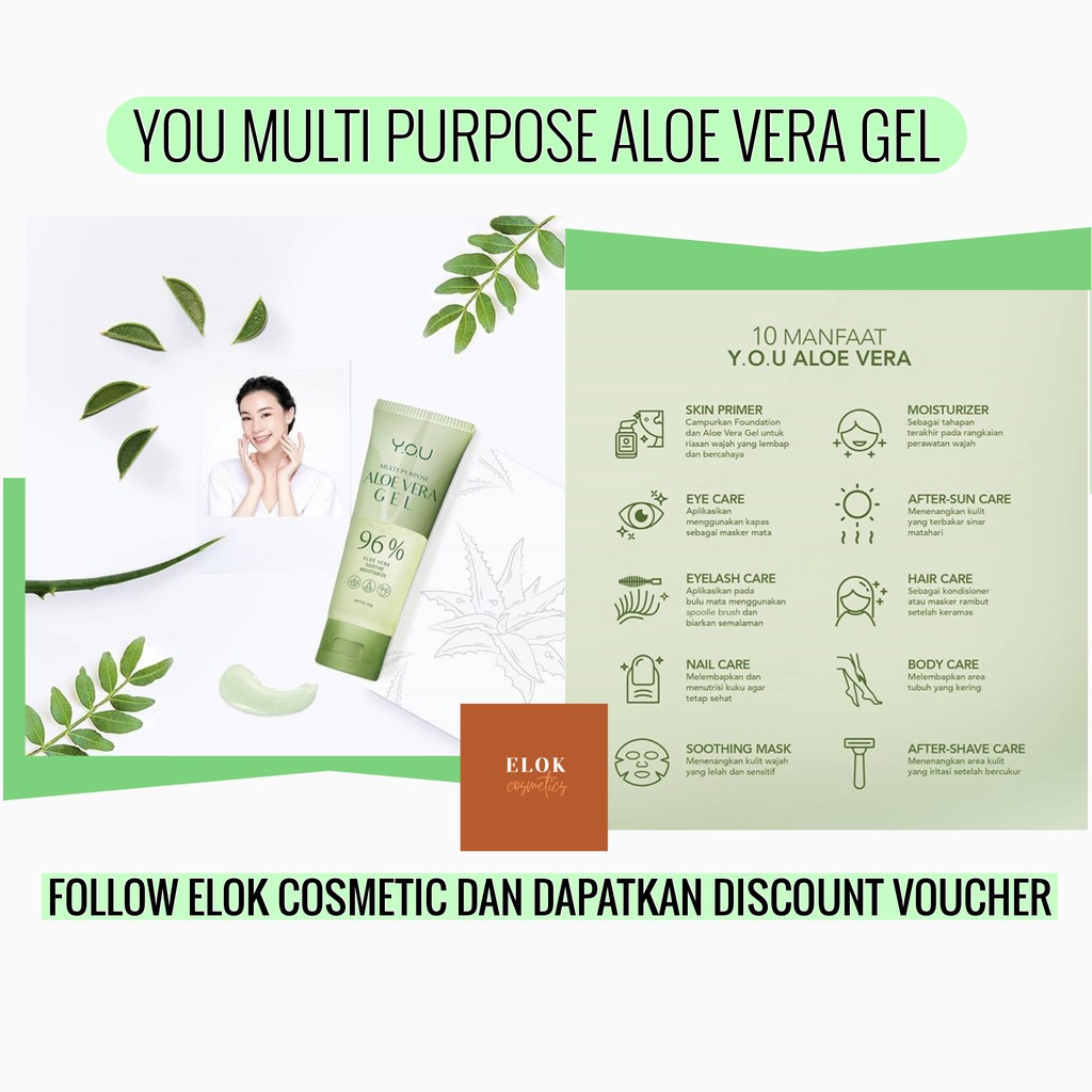Jual ELOK - YOU MULTI PURPOSE ALOE VERA GEL | Shopee Indonesia