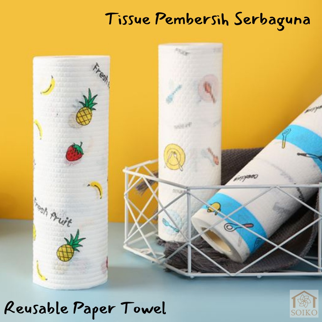 Jual SOIKO Kertas Tisu Dapur Bisa Dicuci Motif Estetik (Aesthetic ...