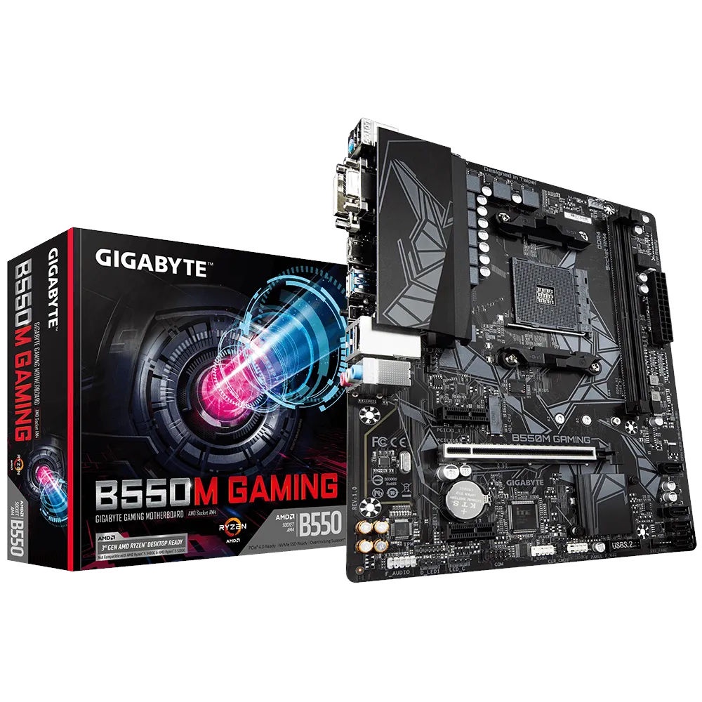 Jual GIGABYTE B550M GAMING AMD B550 AM4 DDR4 Micro ATX Motherboard ...