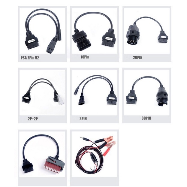 Jual Delphi DS150E Complete Set Car Adapter Cables | Shopee Indonesia