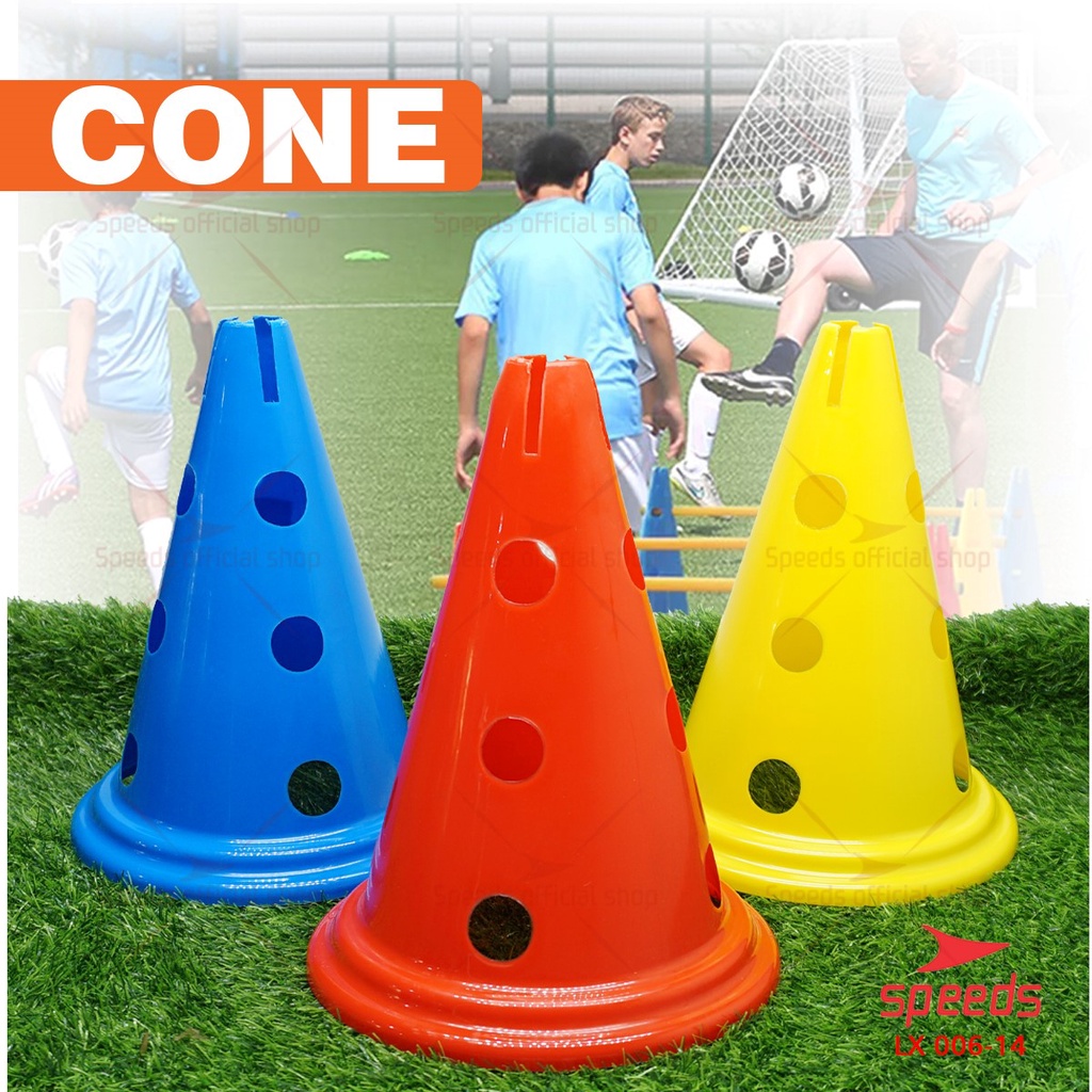 Jual SPEEDS Cone Kerucut Marker Lapangan Latihan Olahraga Sepak Bola ...