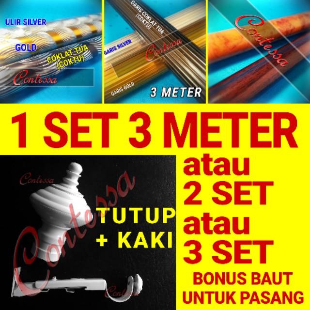 Jual REL GORDYN 3 METER / REL GORDEN 3 METER / REL BULAT 300 CM / REL ...